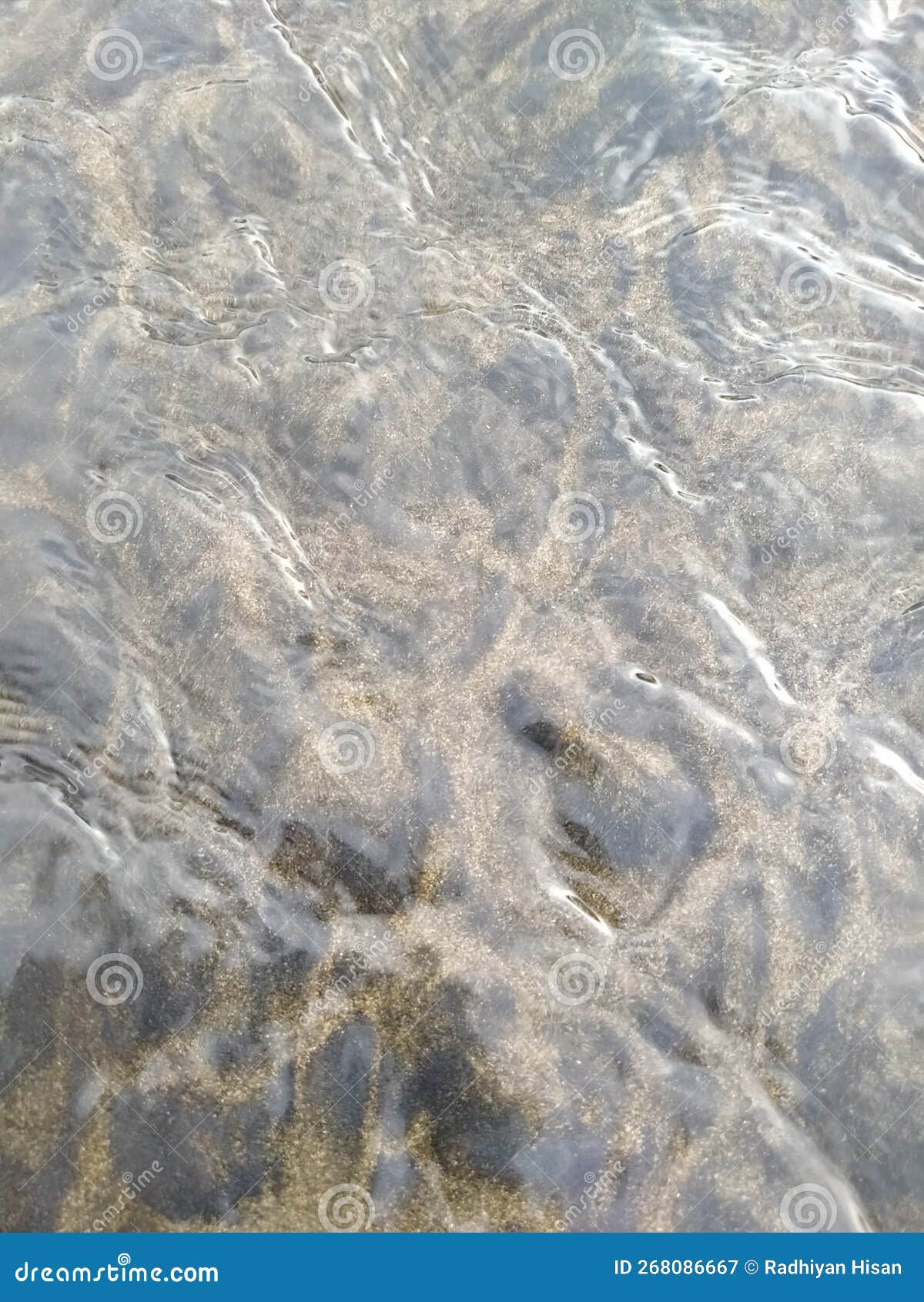 Wavy Shallow Clear Water Stream Stock Image - Image of texture, wave ...