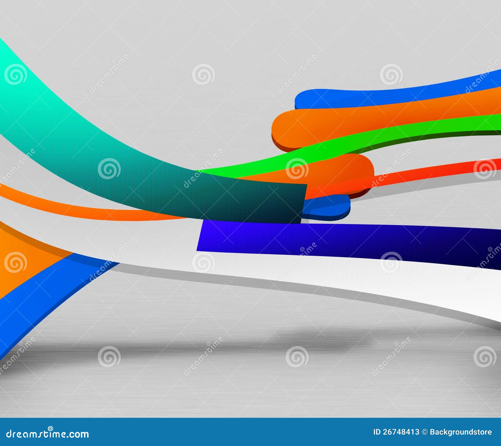 Wavy Shapes Abstract Background Stock Illustration - Illustration of ...