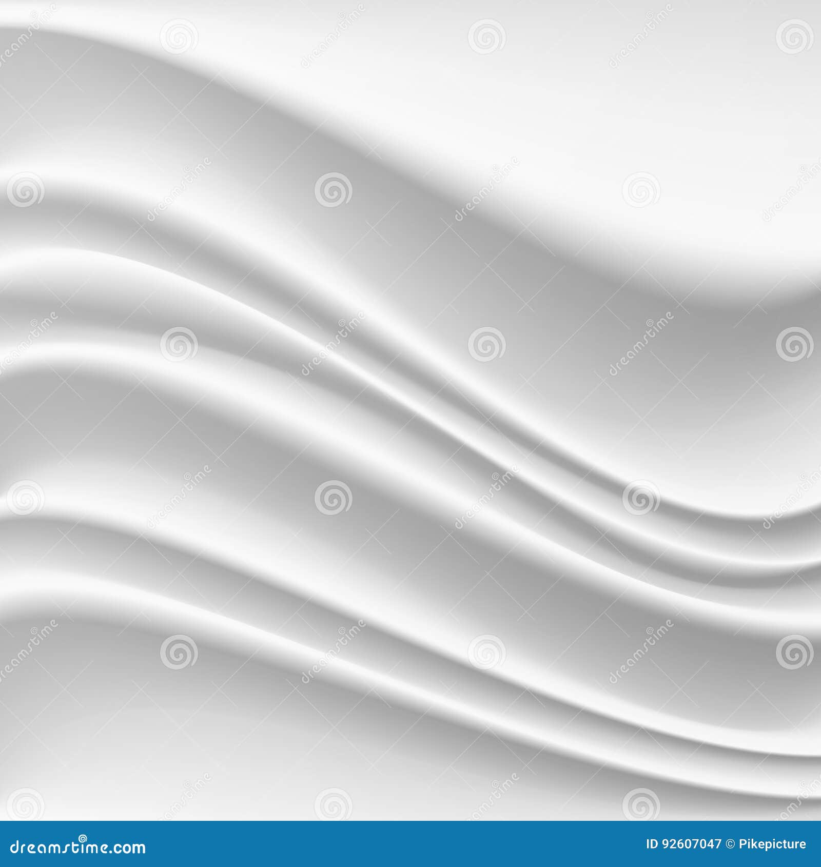 Wavy Silk Abstract Background Vector. Realistic Fabric Silk Texture ...