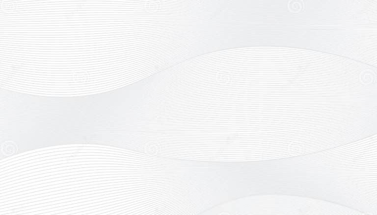 Wavy Smooth Lines Pattern Background. Abstract Modern Grey White Waves ...