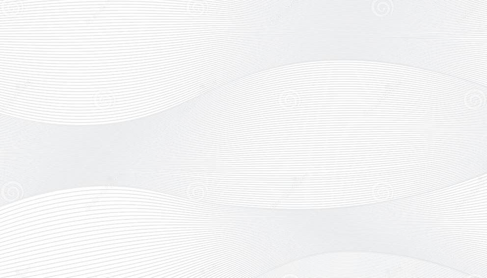 Wavy Smooth Lines Pattern Background. Abstract Modern Grey White Waves ...