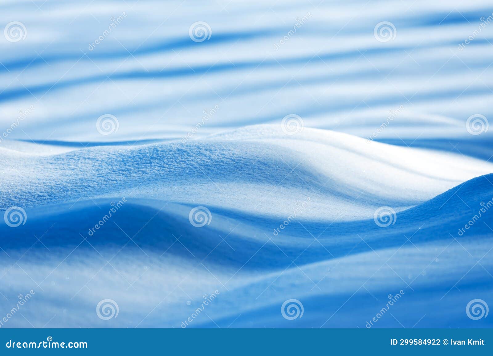 Wavy Snow Surface on Snowy Winter Field Stock Photo - Image of snow ...