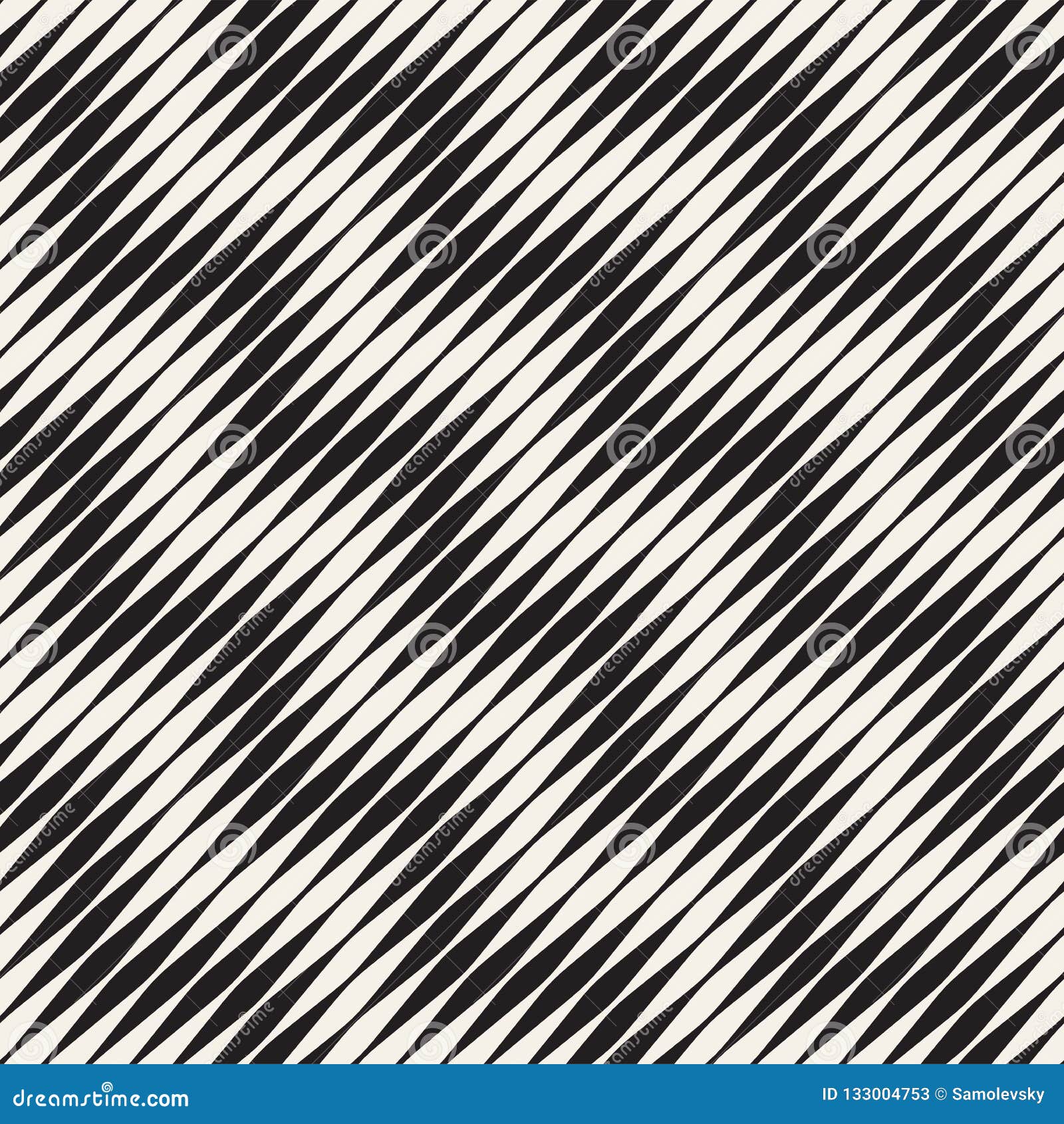 Wavy Stripes Vector Seamless Pattern. Retro Wavy Engraving Texture ...