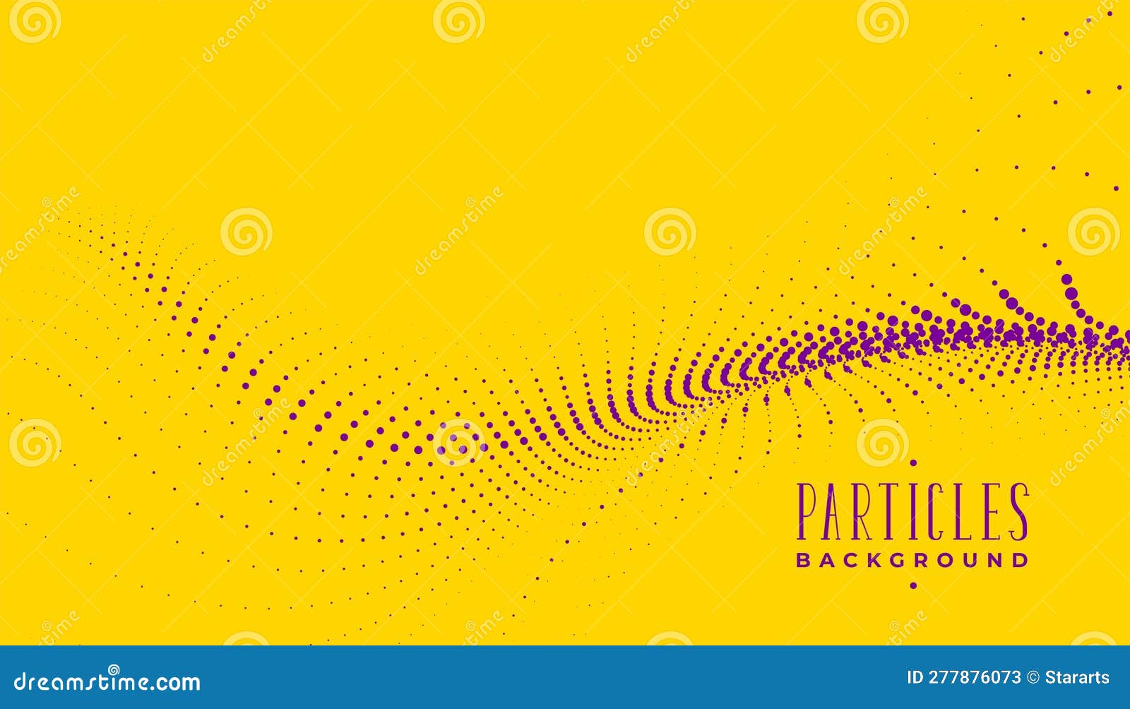 Wavy Style Abstract Dotted Particle Banner with Dynamic Flow Stock ...