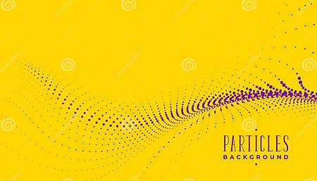 Wavy Style Abstract Dotted Particle Banner with Dynamic Flow Stock ...