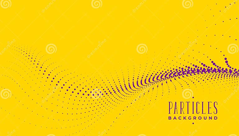 Wavy Style Abstract Dotted Particle Banner with Dynamic Flow Stock ...