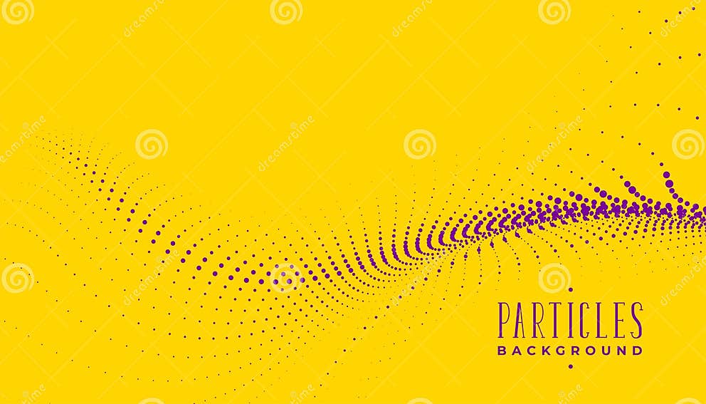 Wavy Style Abstract Dotted Particle Banner with Dynamic Flow Stock ...
