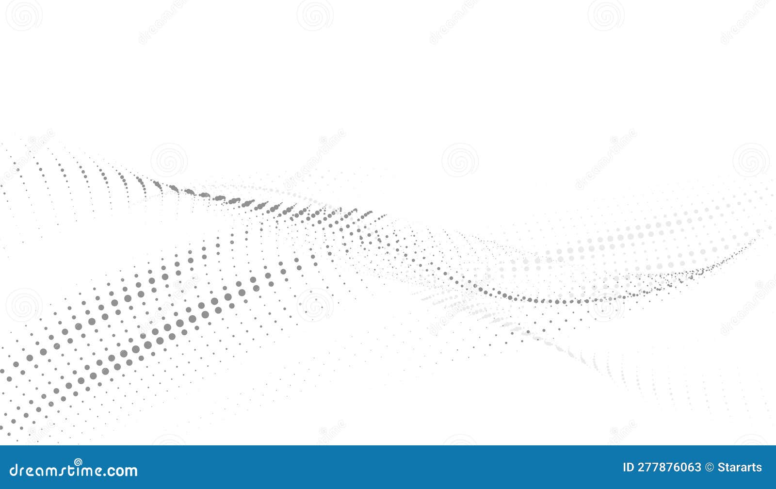 Wavy Style Abstract Dotted Particle Banner for Your Presentation Stock ...