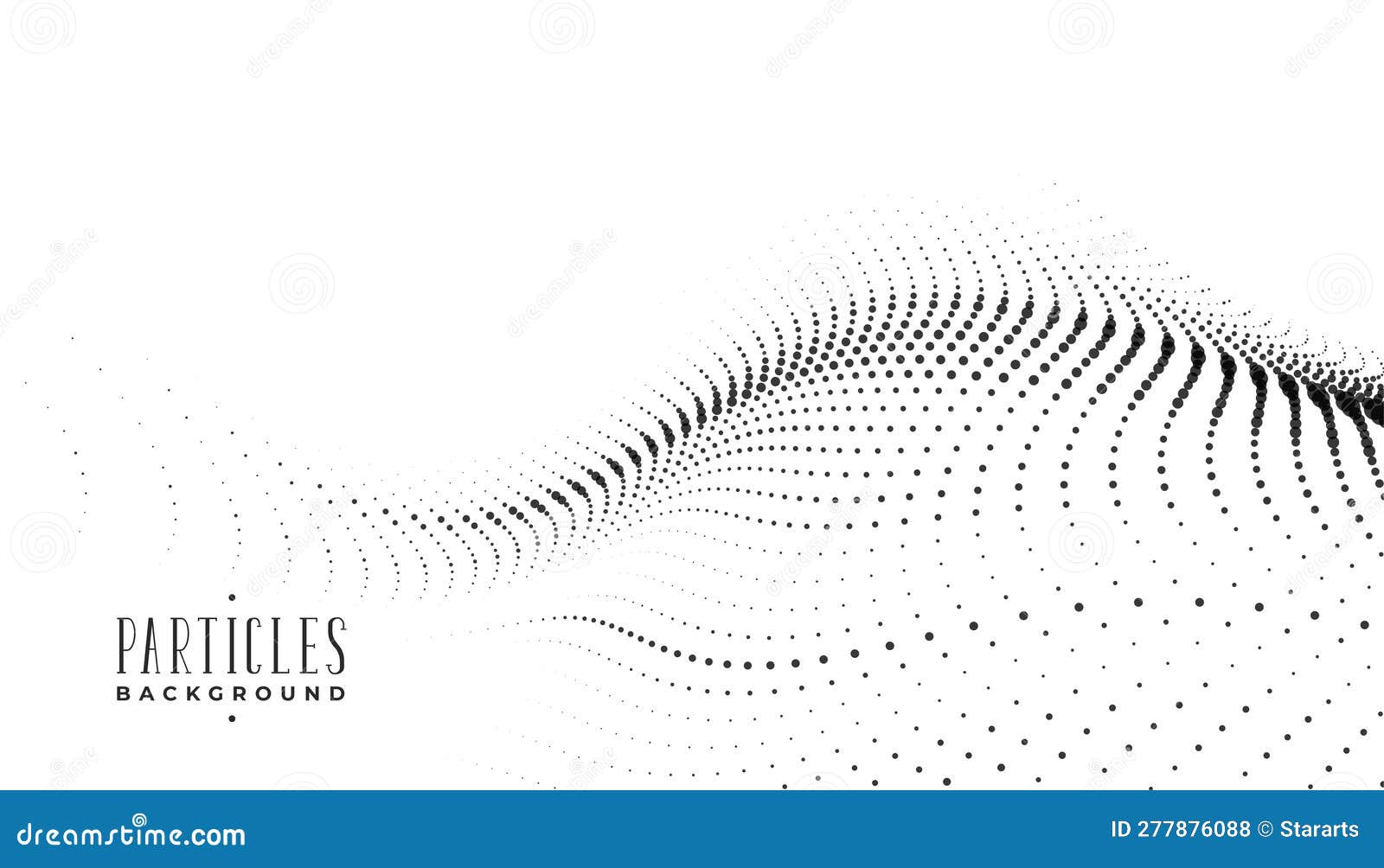 Wavy Style Round Shape Dotted Particle Banner Design Stock Vector ...