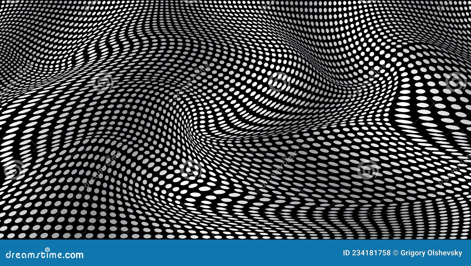 Wavy Surface. Abstract 3d Illusions Stock Vector - Illustration of ...