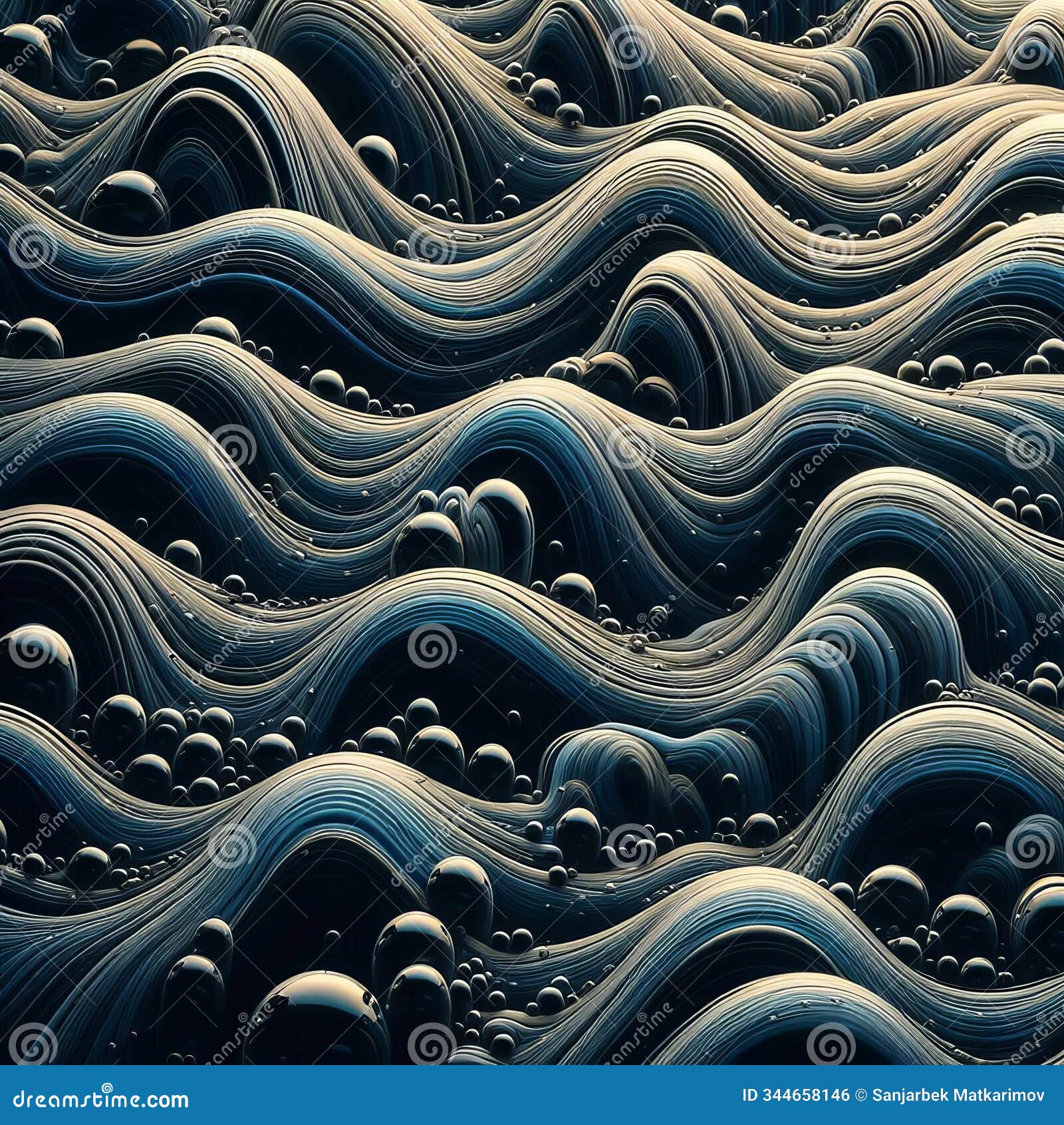 Wavy Surface Bubbles Bubbles with a Wavy Rippled Surface Stock Photo ...