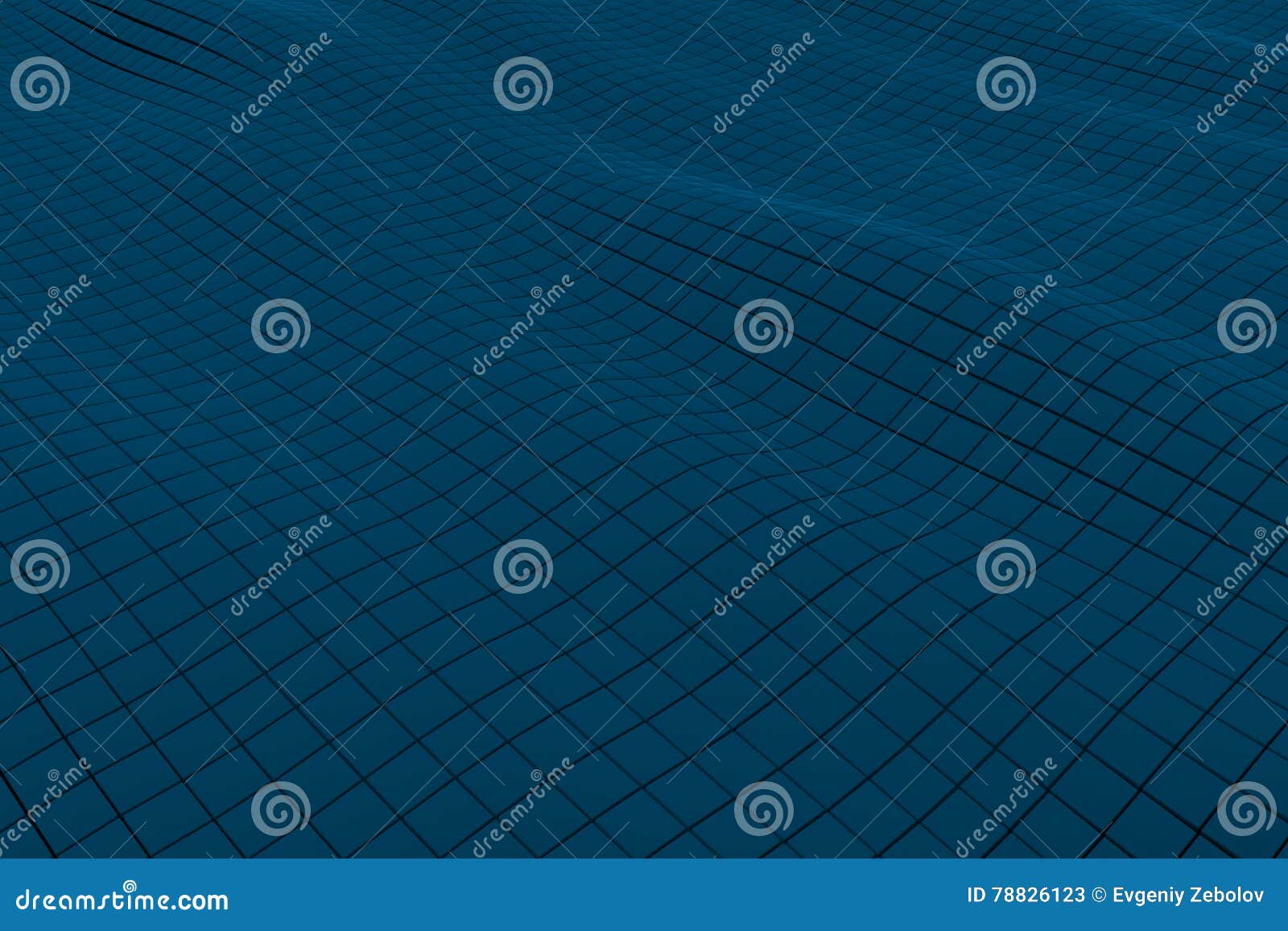 Wavy surface made of cubes stock illustration. Illustration of space ...