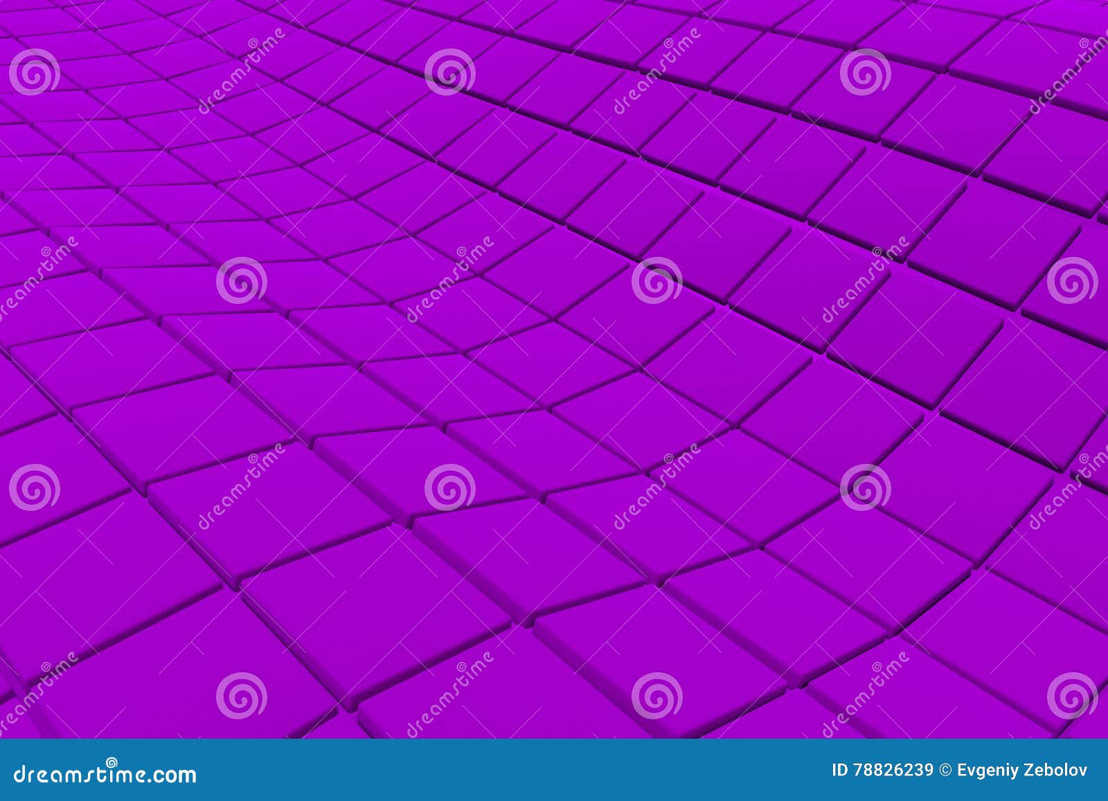 Wavy surface made of cubes stock illustration. Illustration of abstract ...