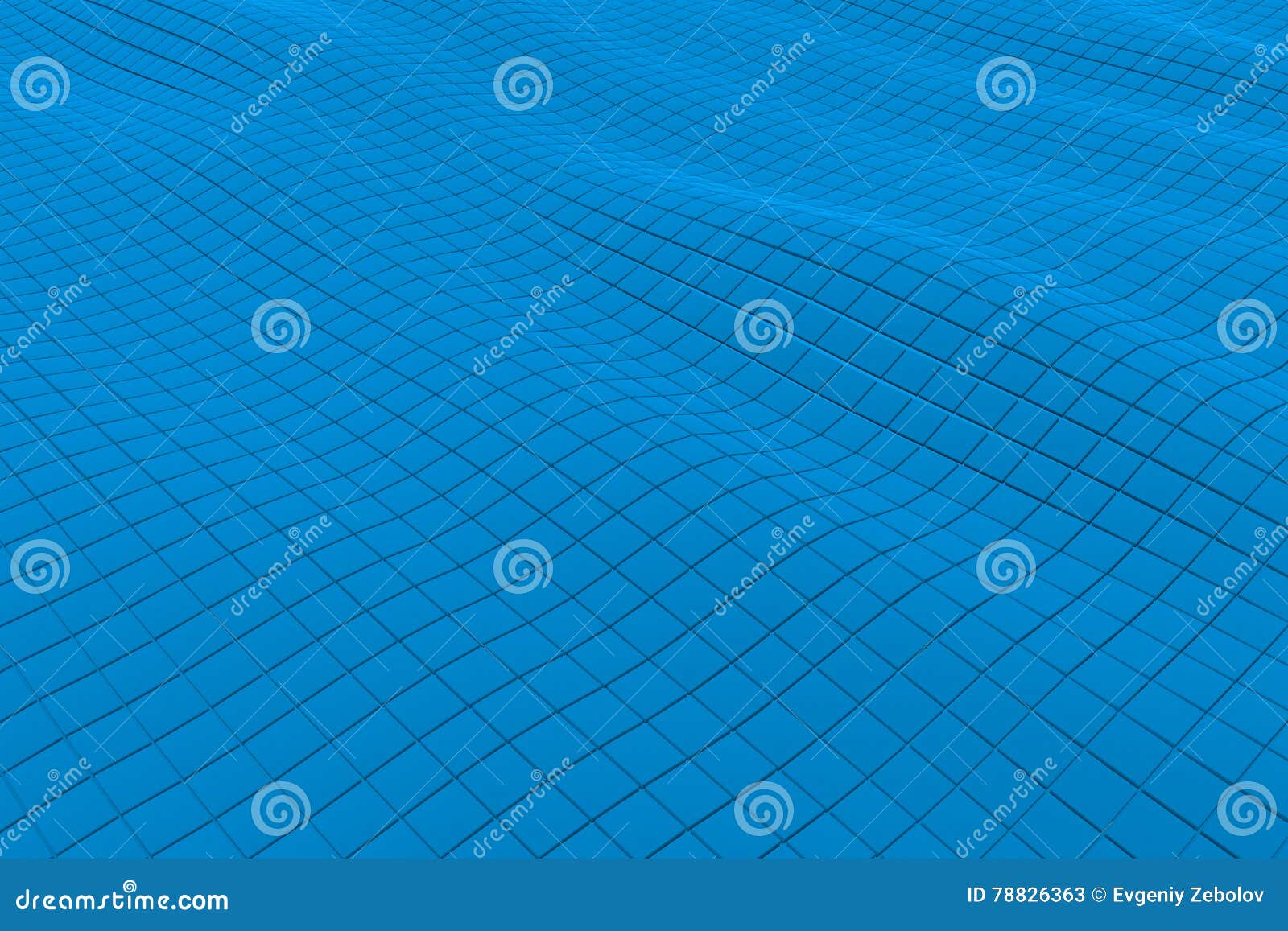 Wavy surface made of cubes stock illustration. Illustration of dark ...