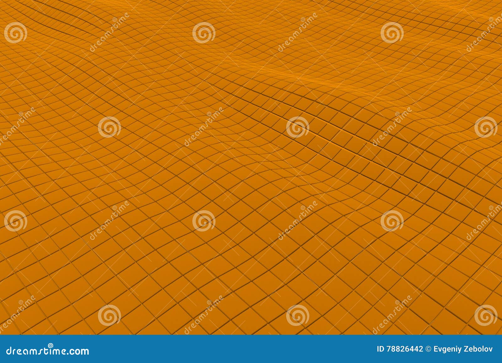 Wavy surface made of cubes stock illustration. Illustration of object ...