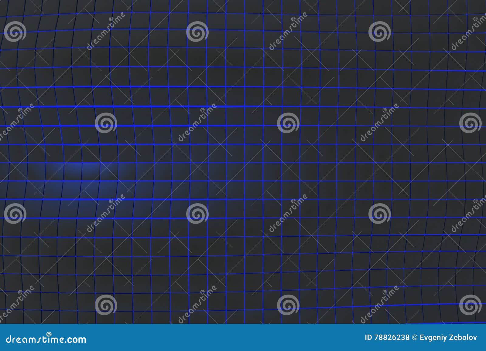 Wavy Surface Made of Cubes with Glowing Background Stock Illustration ...