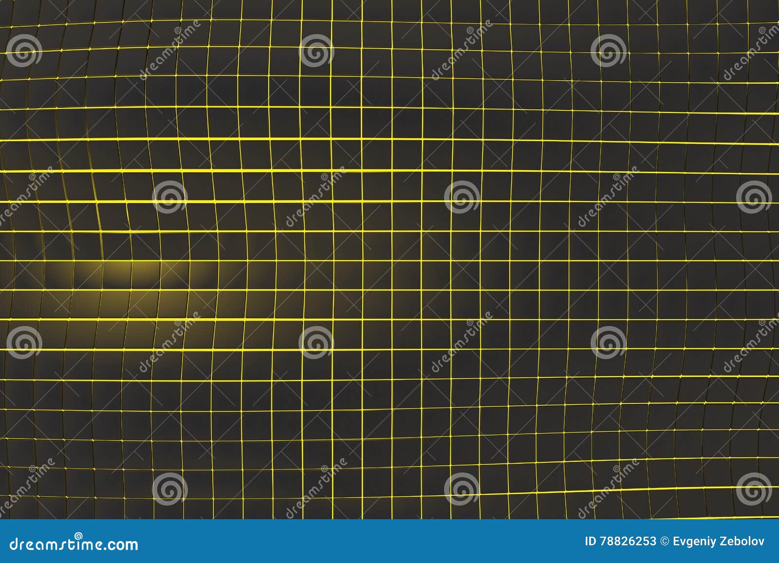 Wavy Surface Made of Cubes with Glowing Background Stock Illustration ...