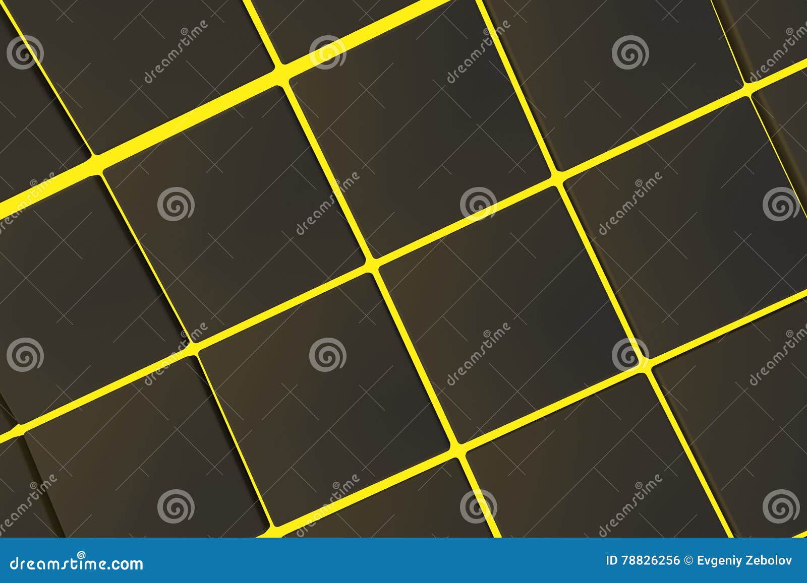 Wavy Surface Made of Cubes with Glowing Background Stock Illustration ...