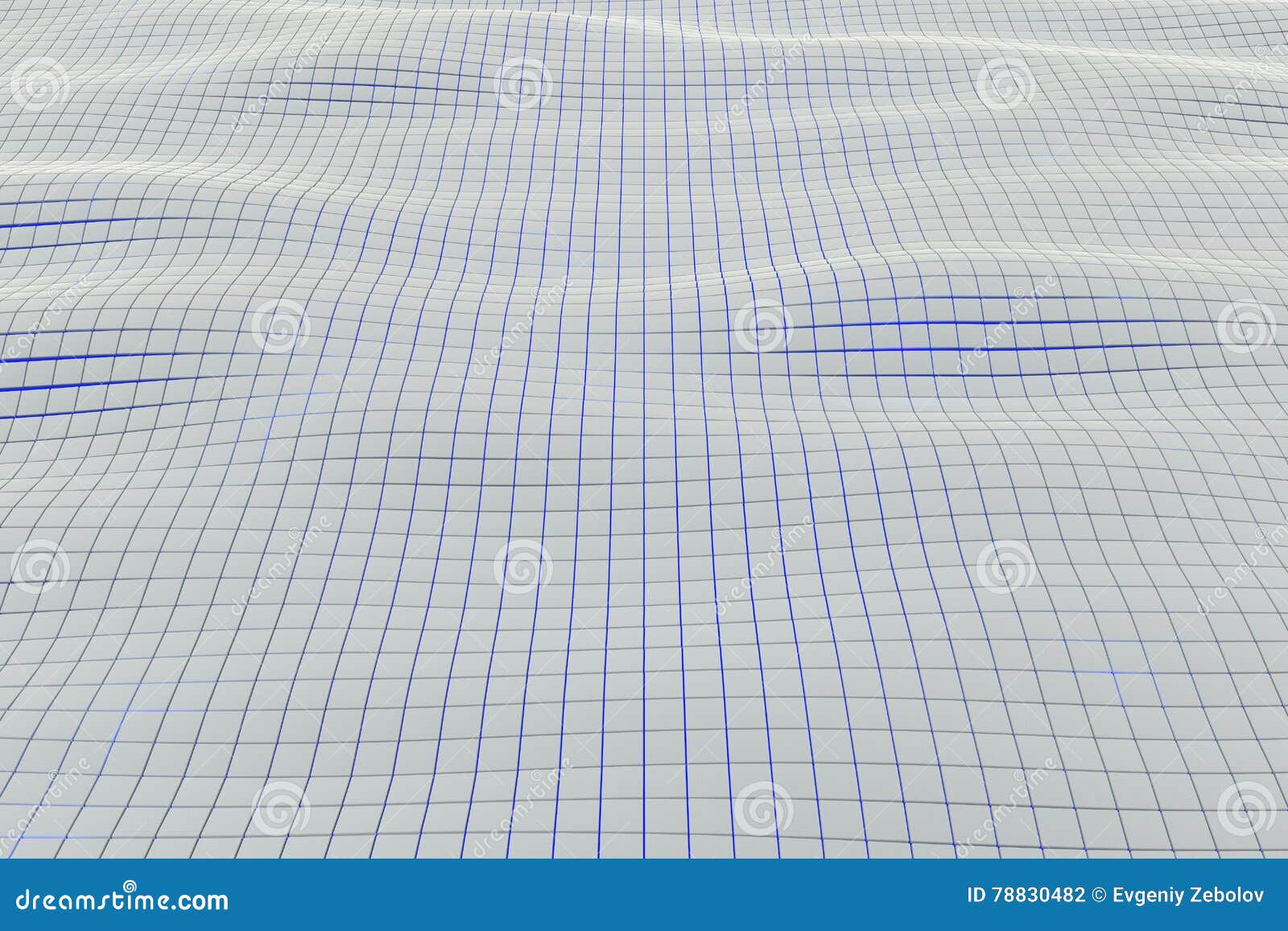 Wavy Surface Made of Cubes with Glowing Background Stock Illustration ...