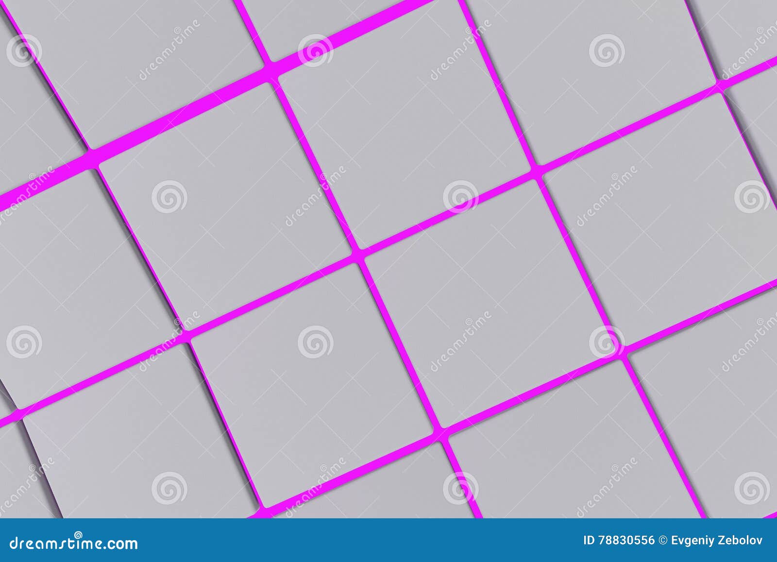 Wavy Surface Made of Cubes with Glowing Background Stock Illustration ...