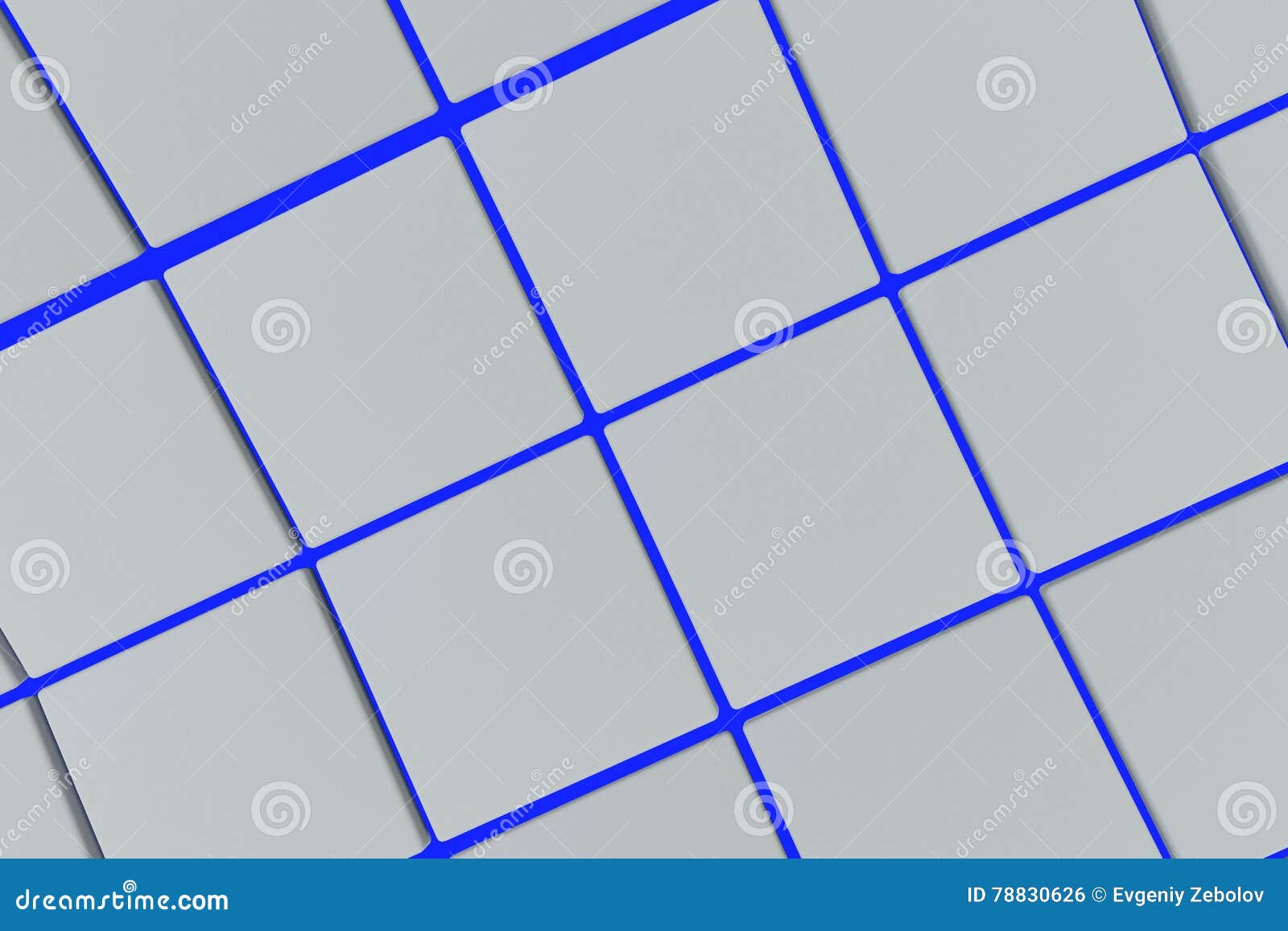 Wavy Surface Made of Cubes with Glowing Background Stock Illustration ...