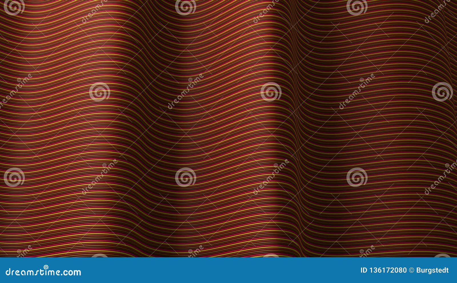 Wavy Surface Made of Different Colored Lines Stock Photo - Image of ...