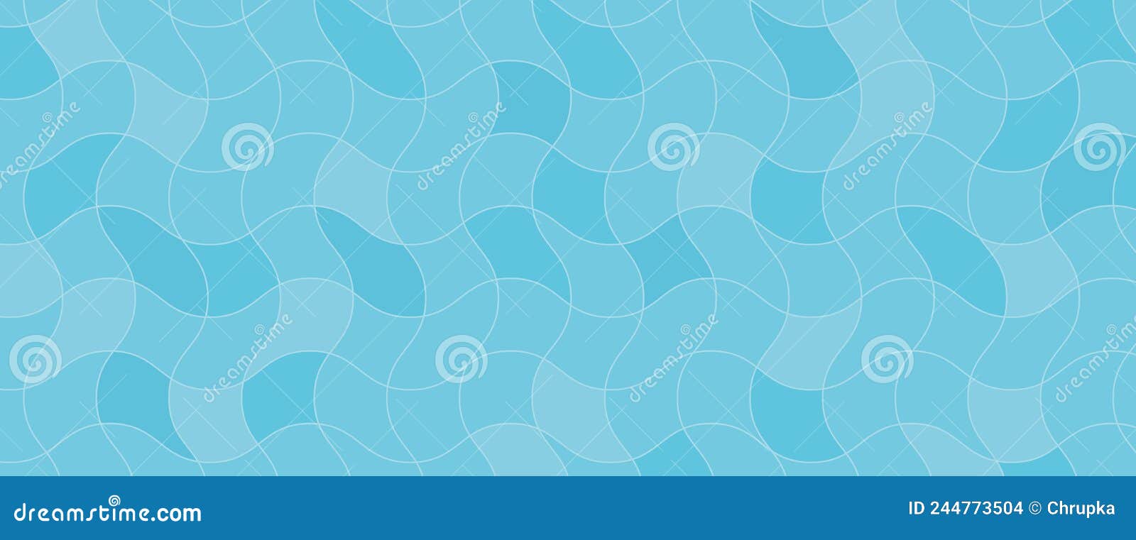 Wavy swimming pool pattern stock vector. Illustration of warp - 244773504