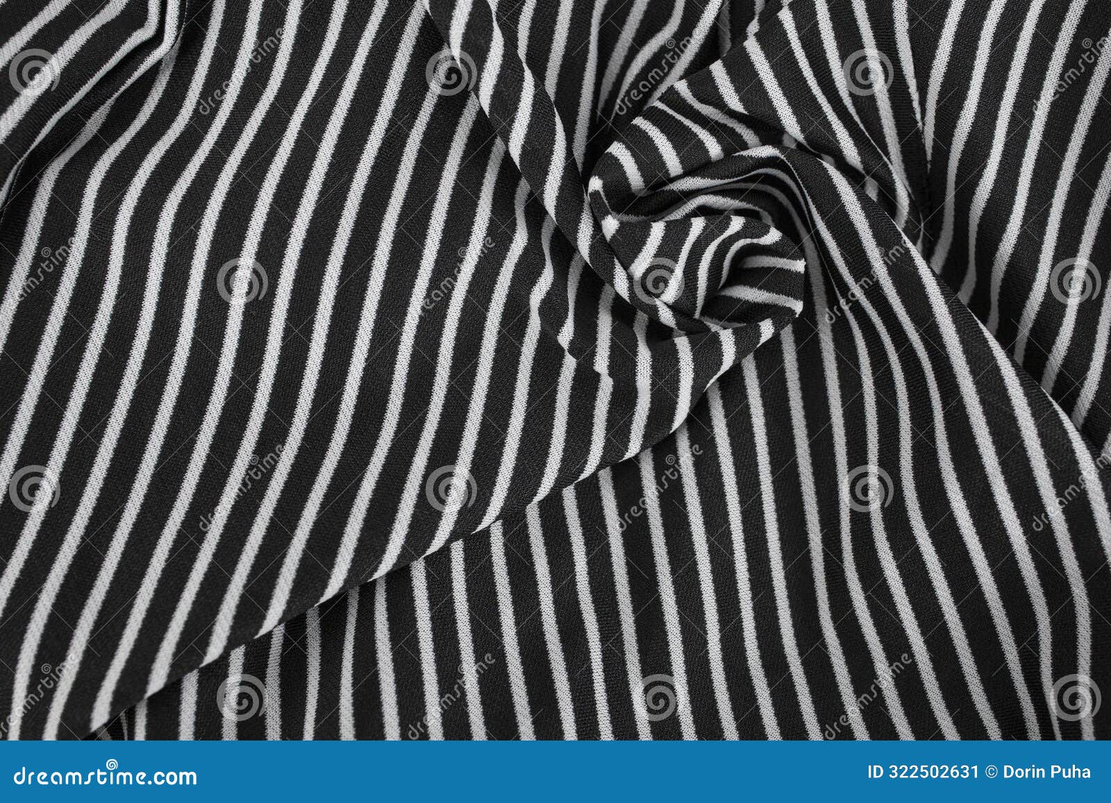 Wavy Swirl on Black and White Stripes Pattern, Fabric Cloth Texture ...
