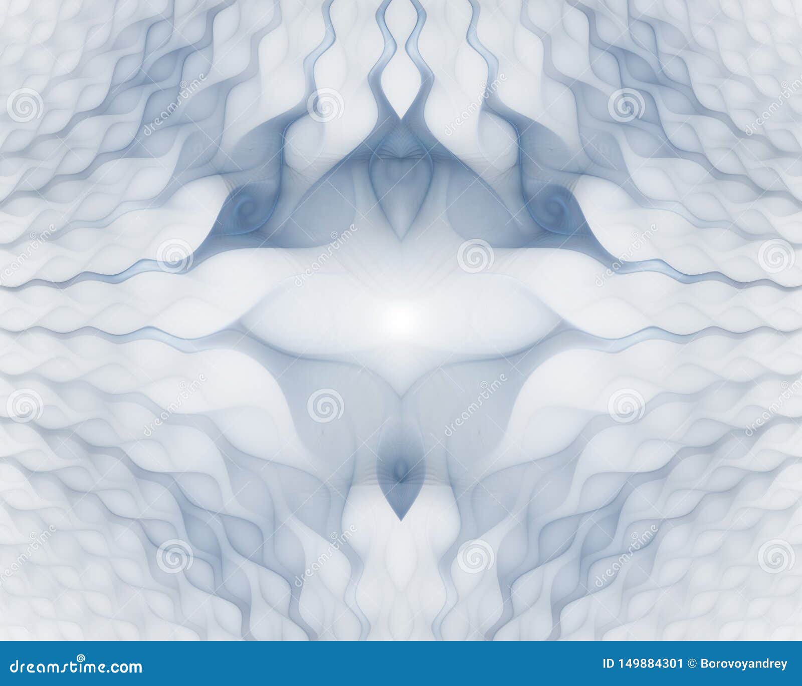 Wavy Symmetrical Cells Patterns. Geometric, Organic Forms. Abstract ...