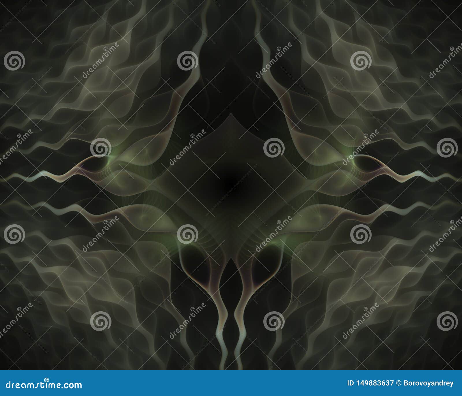 Wavy Symmetrical Cells Patterns. Geometric, Organic Forms. a Beautiful ...