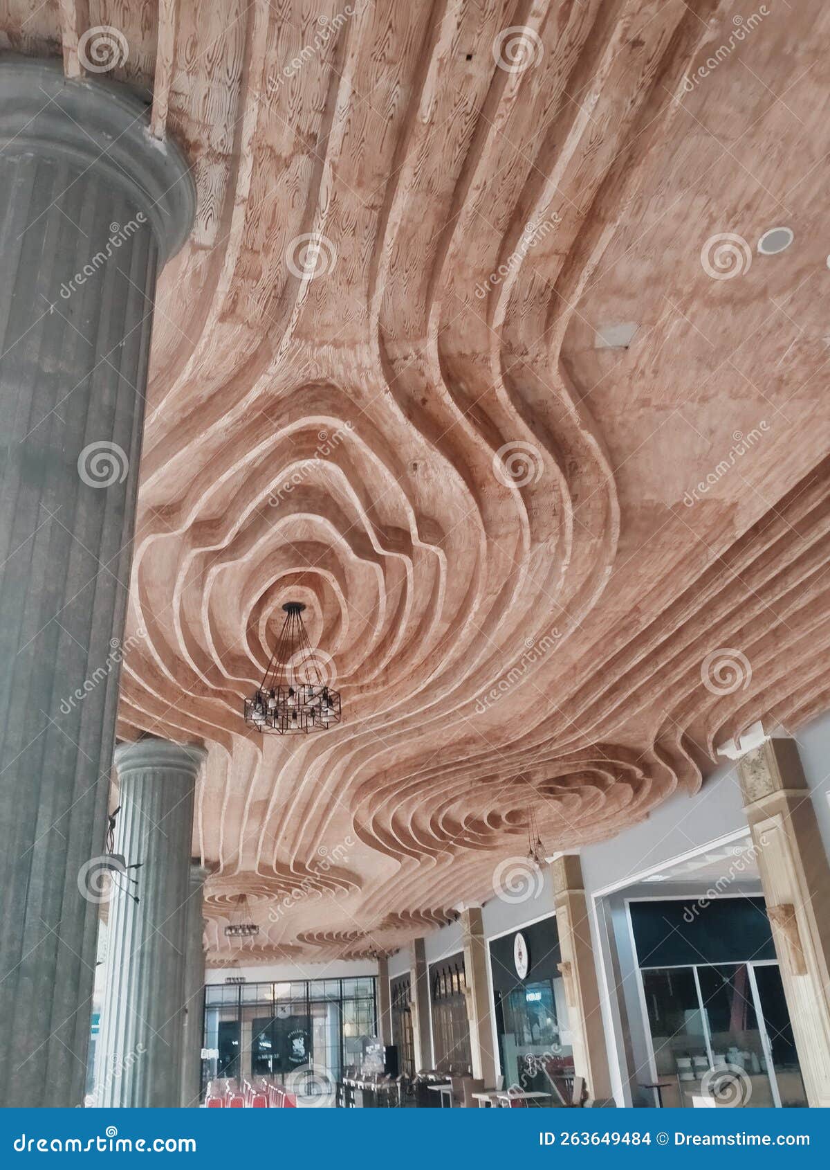 Wavy Texture of an Aesthetic Art Stock Photo - Image of hardwood ...