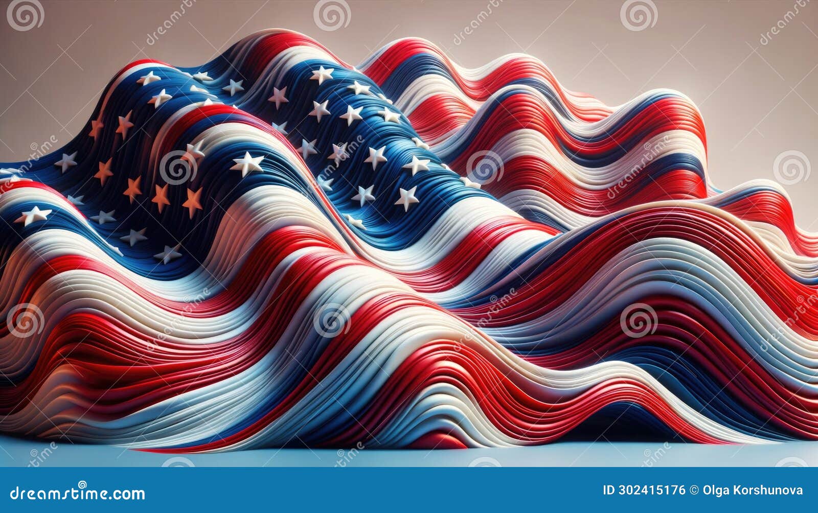Wavy Texture American Flag Design Stock Photo - Image of pride, textile ...