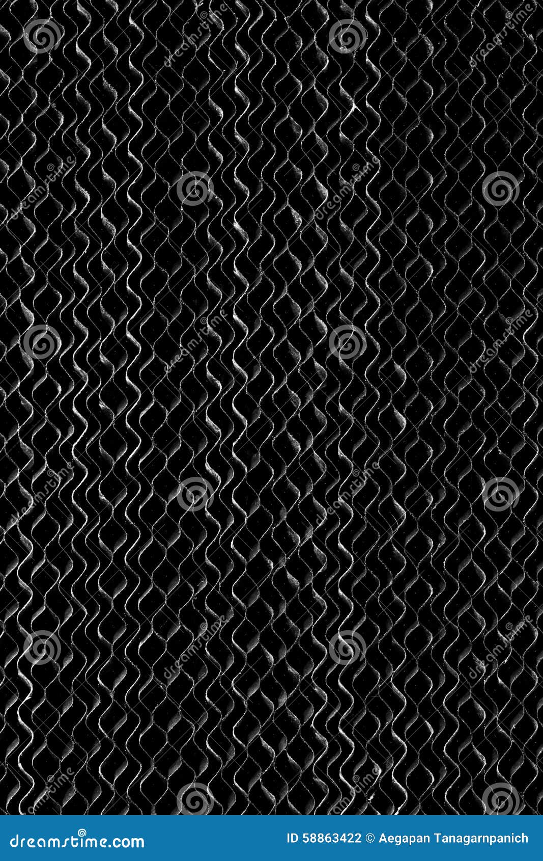 Wavy Texture Background, Black and White. Stock Illustration ...