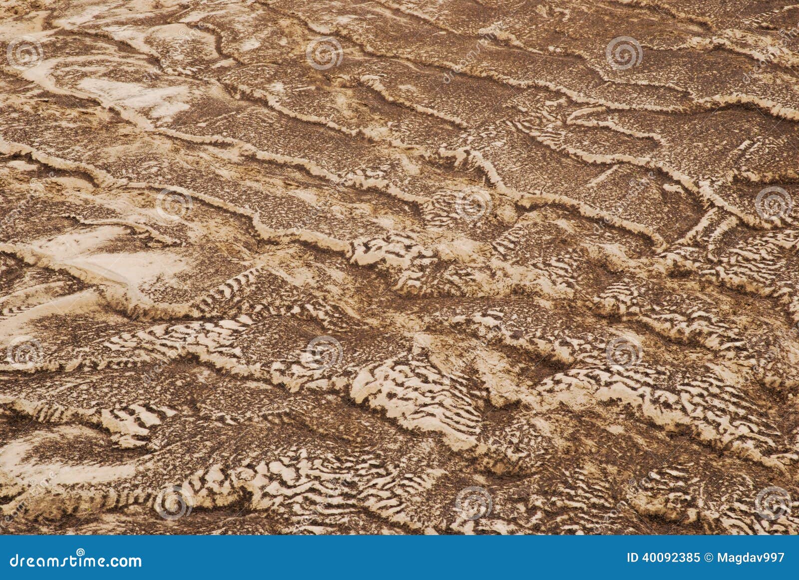 Wavy Texture of Dry Riverbed Stock Image - Image of environment ...