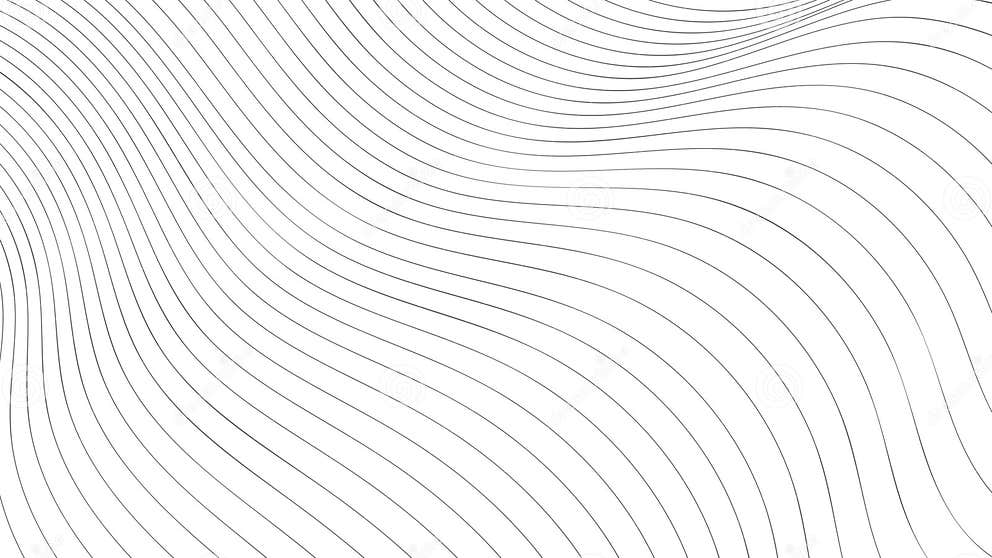 Wavy Thin Line Pattern, Optical Illusion. Simple Abstract Background ...