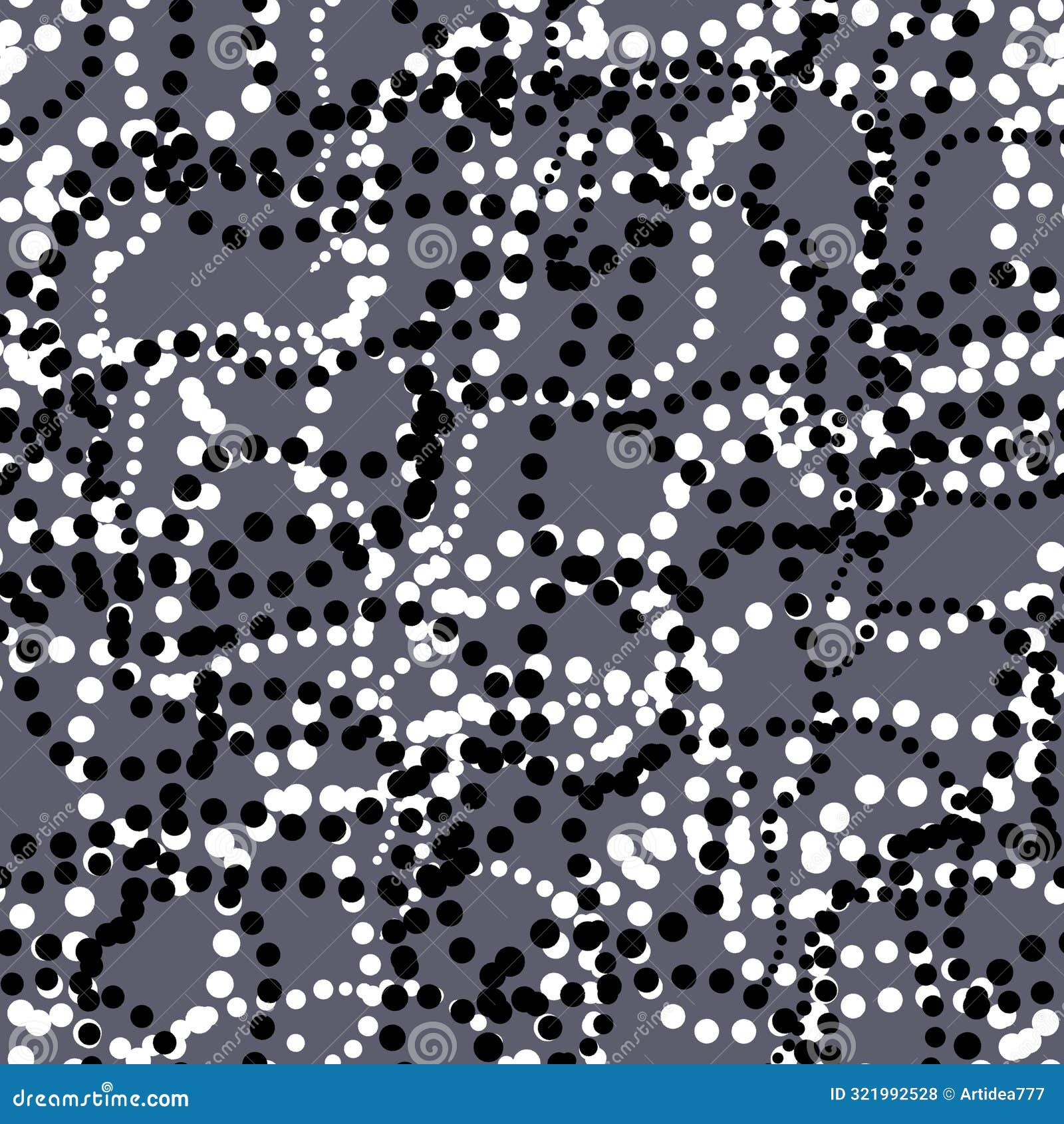 Wavy Thread Line on Black Background Abstract Seamless Pattern. Stock ...