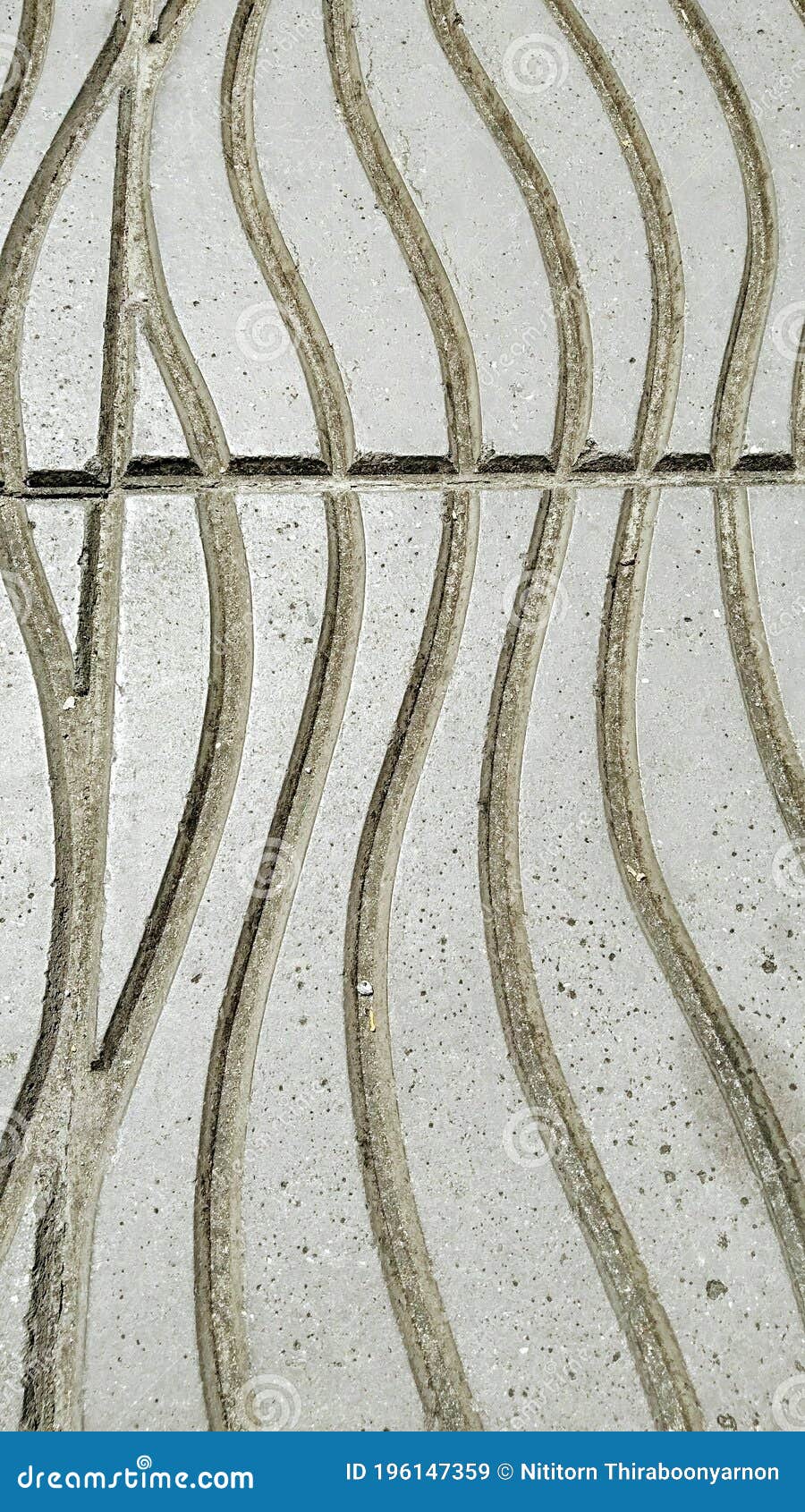 Wavy Traces on the Concrete Cement Floor. Stock Image - Image of ...