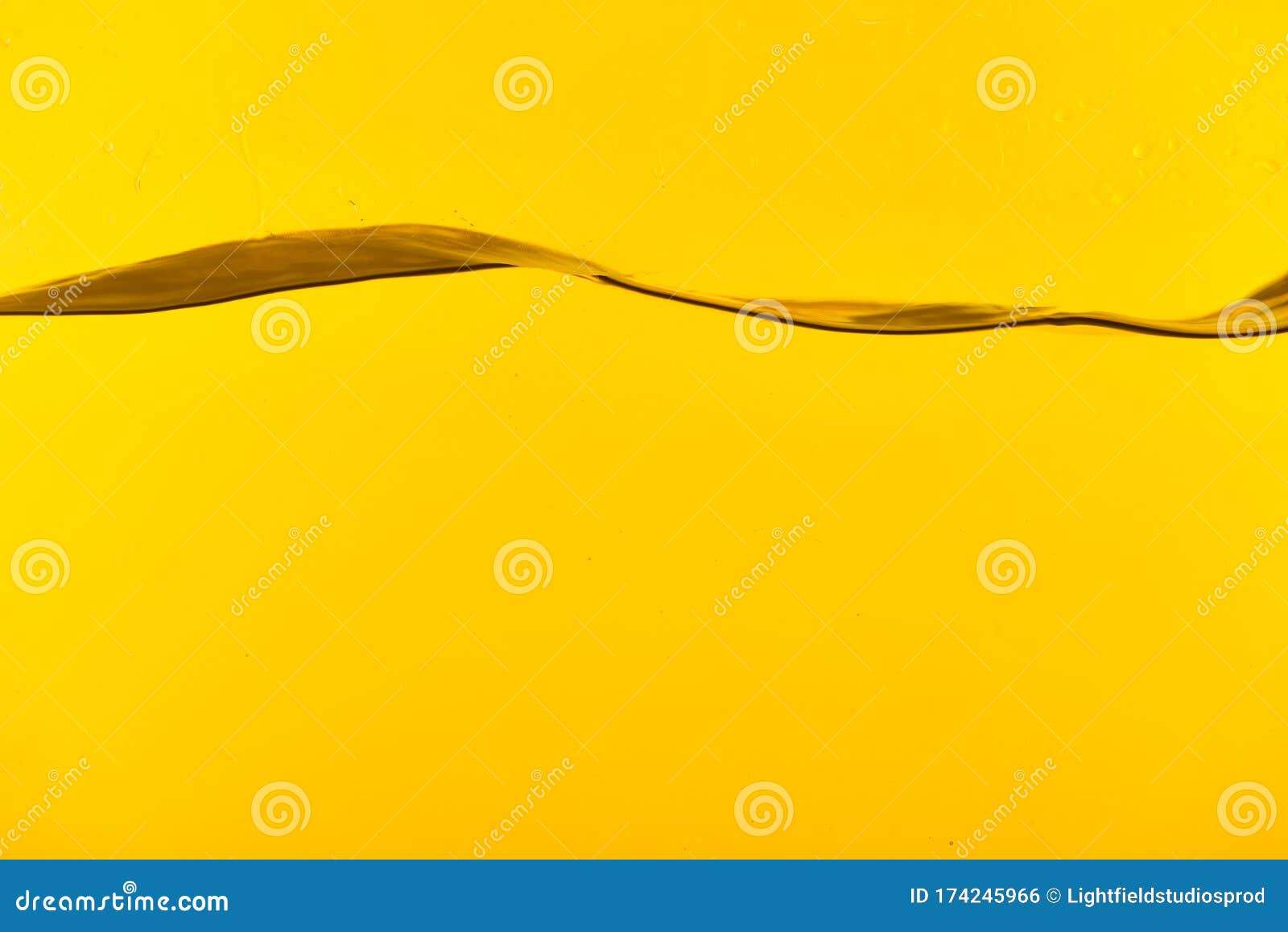 Wavy Transparent Deep Water on Yellow Background. Stock Photo - Image ...