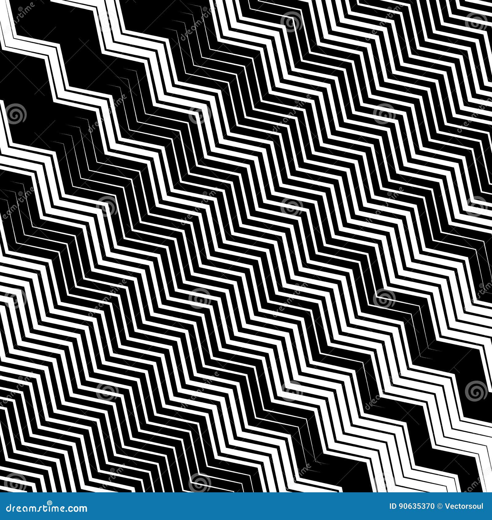 Wavy, Undulating Lines Geometric Monochrome Pattern. Slanted Lin Stock ...