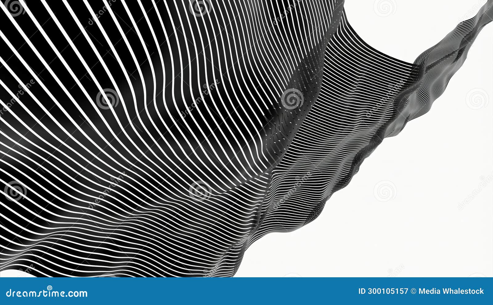 Wavy Unknown Material Moving and Rippling on a White Background. Design ...