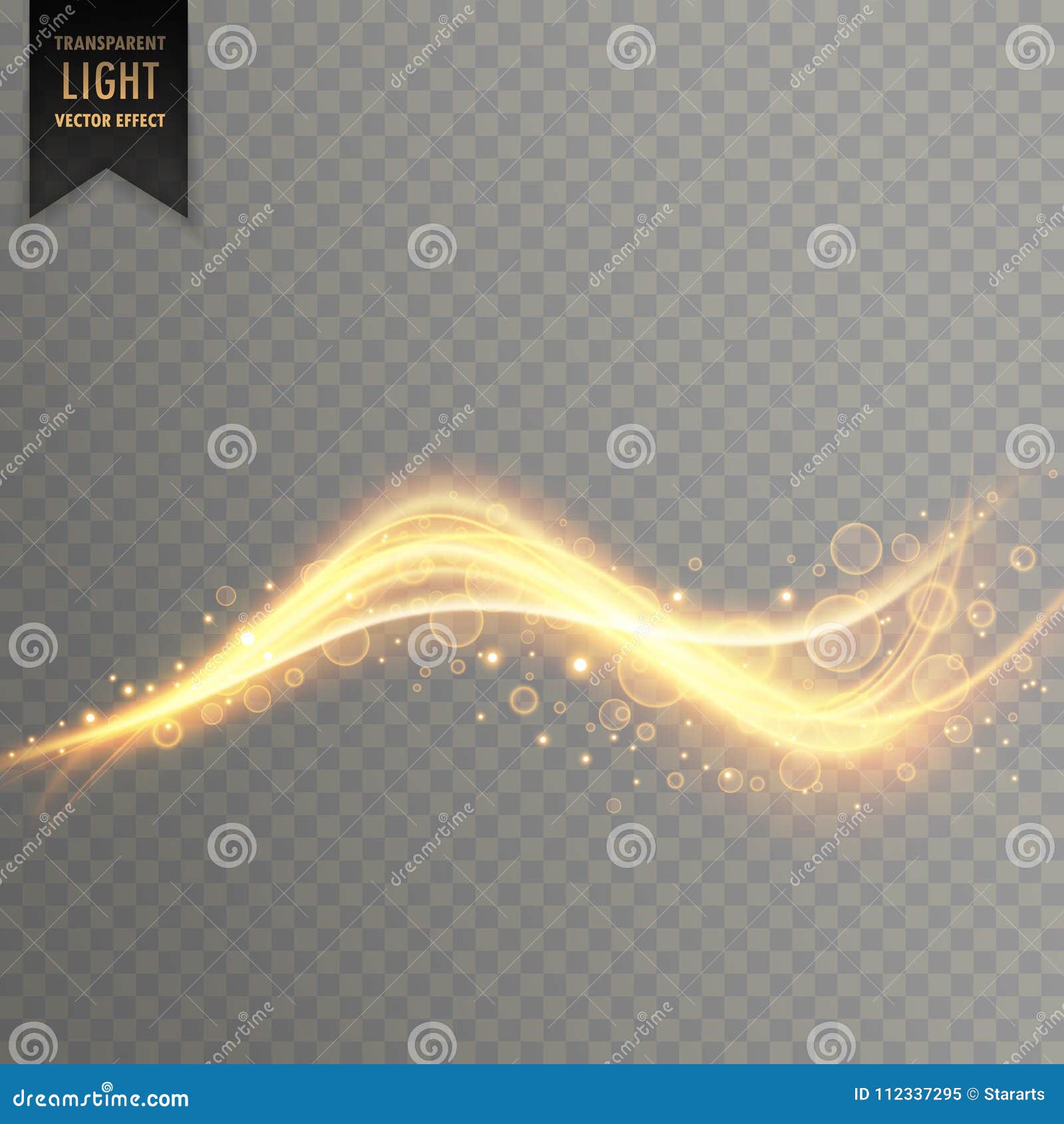 Wavy Vector Transparent Light Effect Background Stock Vector ...