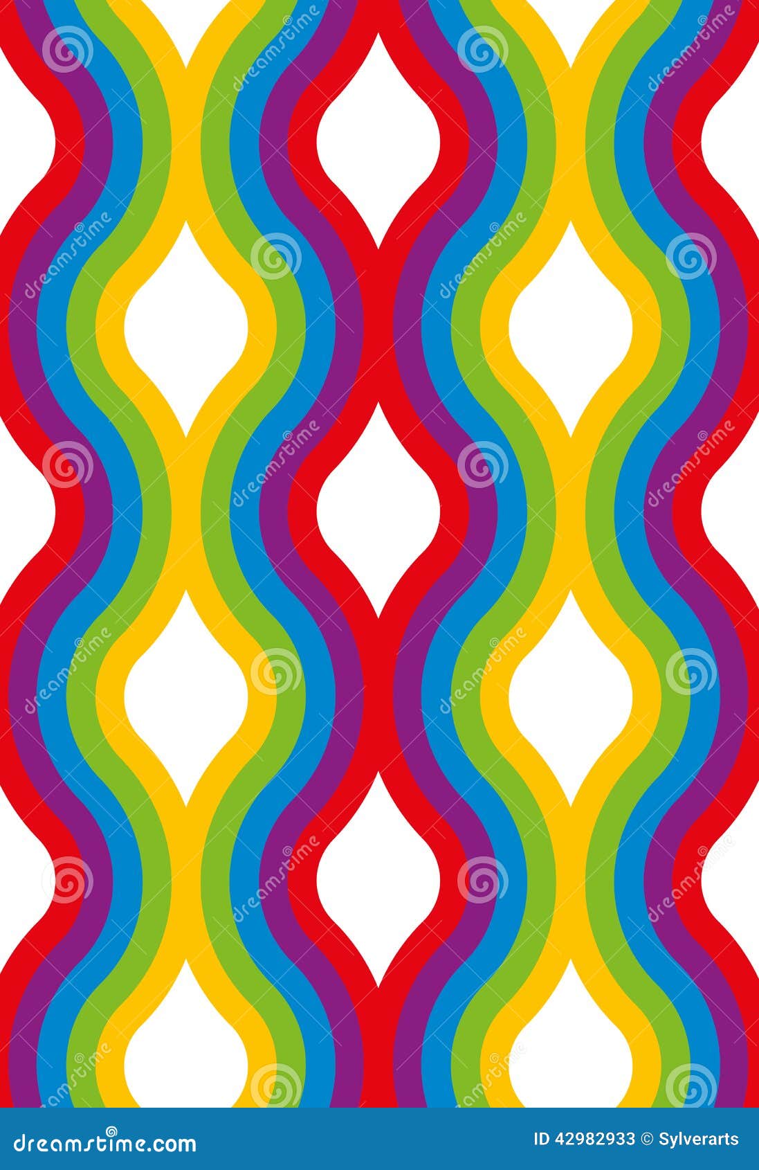 Vertical Rainbow Colored Stripey Pattern Stock Illustration ...