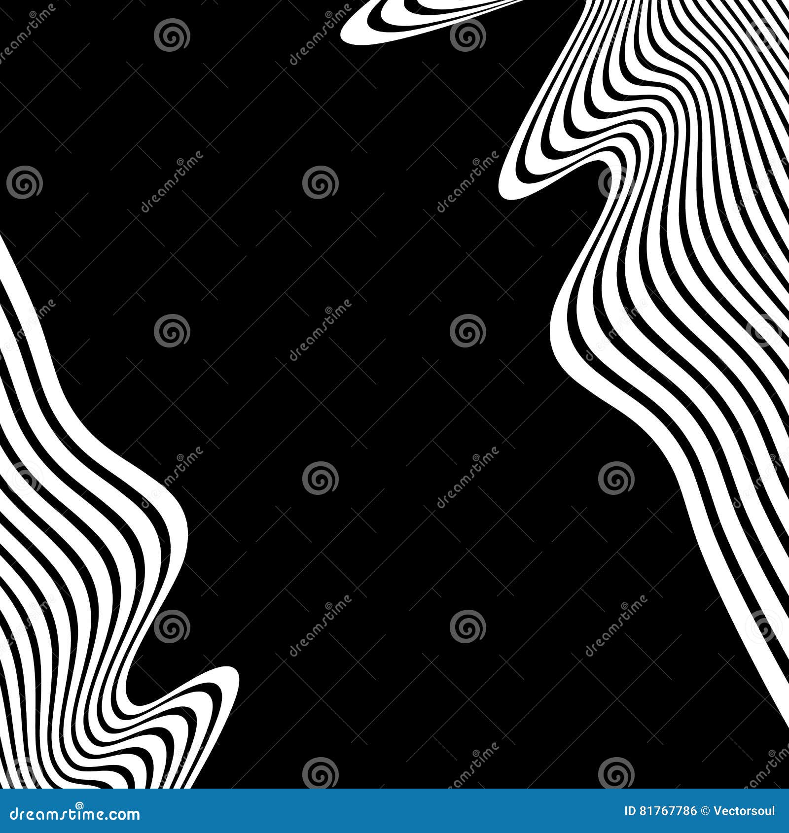 Wavy, Waving Lines. Zig-zag, Criss-cross Lines Vector Illustration ...