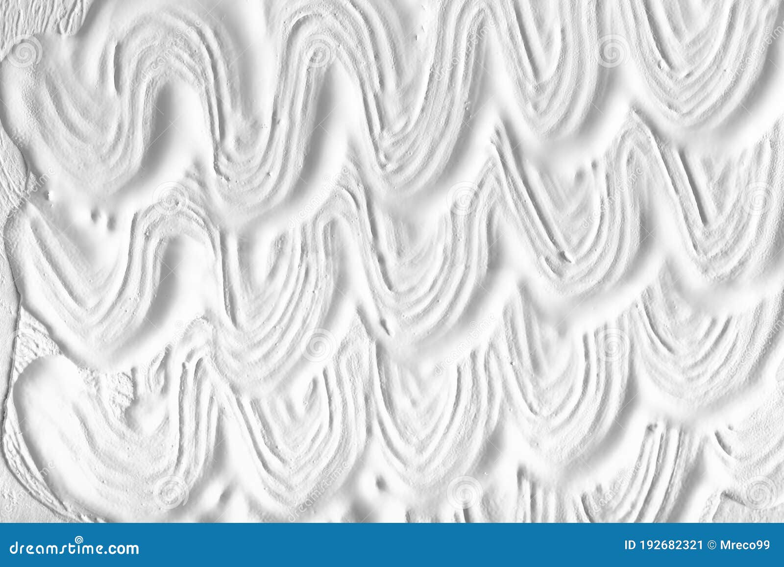 Wavy White Paint Pattern on Wall Stock Image - Image of lines, handmade ...