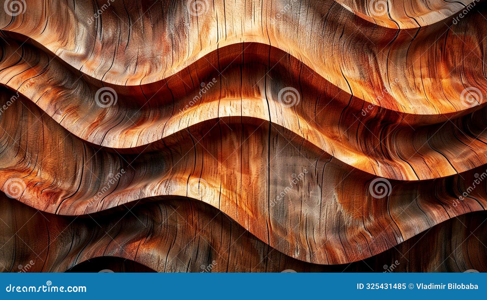 Wavy wooden panel texture stock illustration. Illustration of orange ...