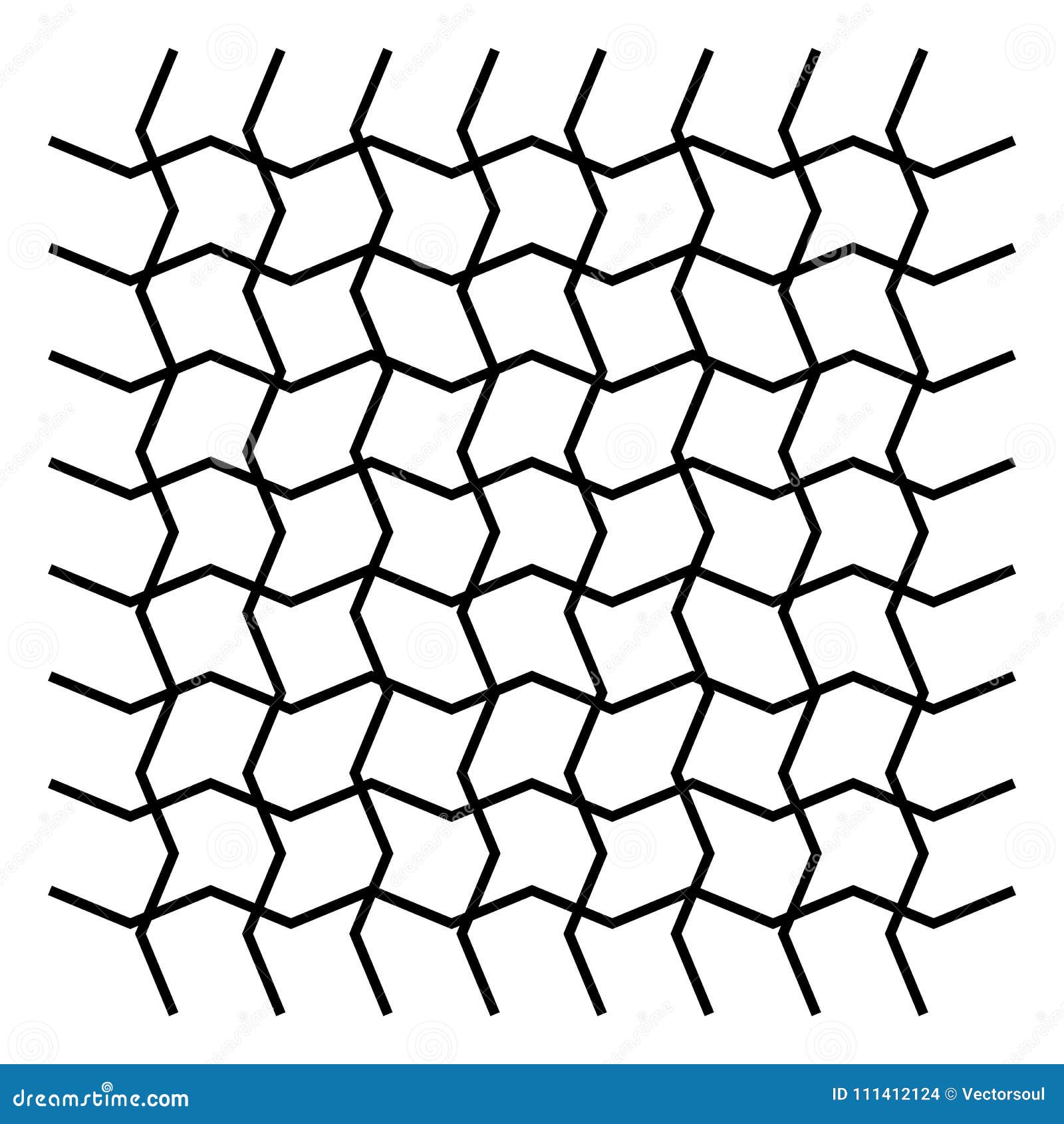 Wavy, Zig Zag, Criss Cross Grid Pattern Stock Vector - Illustration of ...