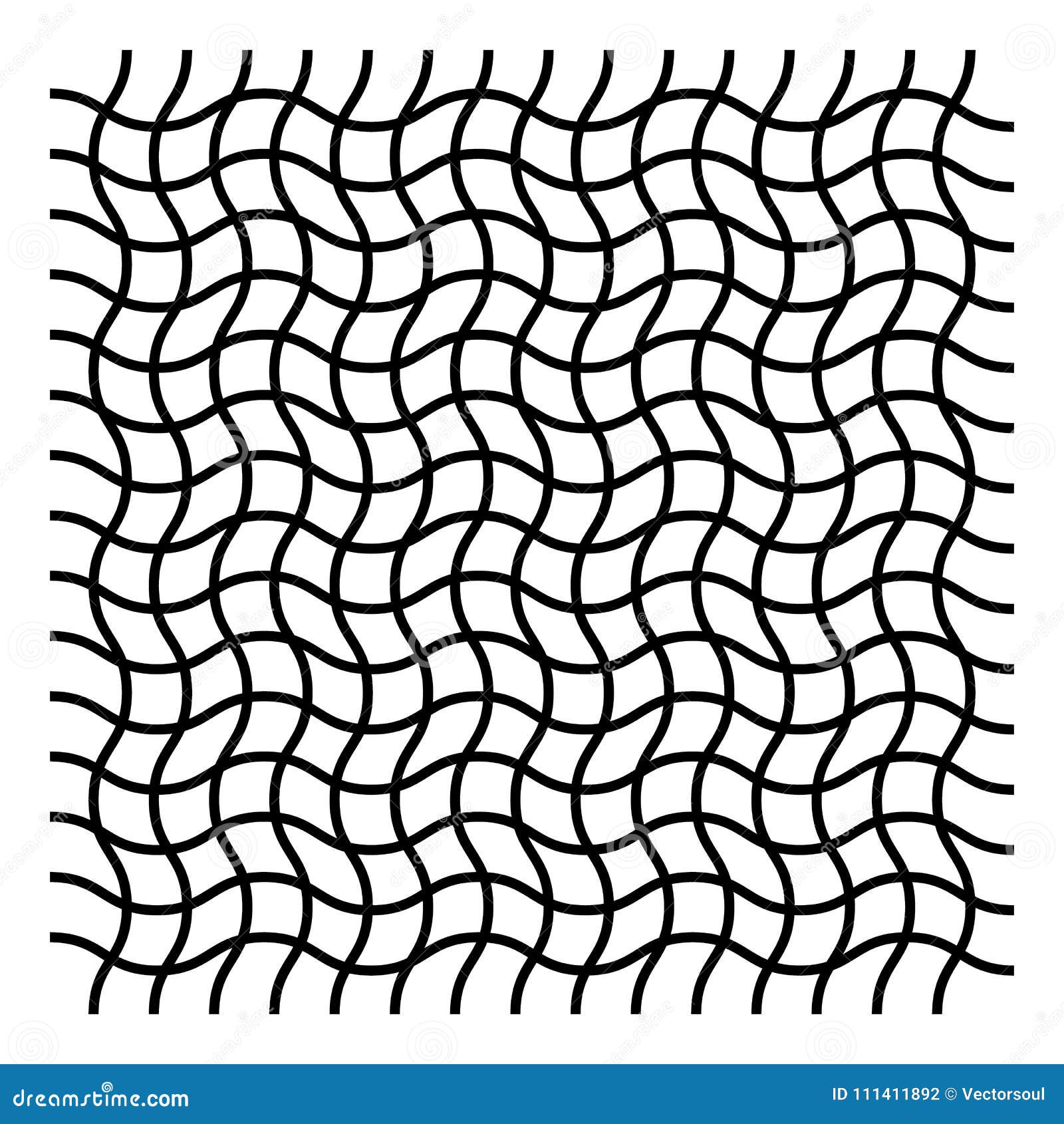 Wavy, Zig Zag, Criss Cross Grid Pattern Stock Vector - Illustration of ...