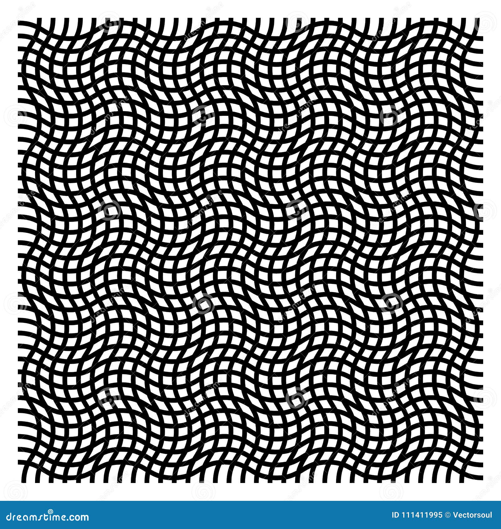 Wavy, Zig Zag, Criss Cross Grid Pattern Stock Vector - Illustration of ...