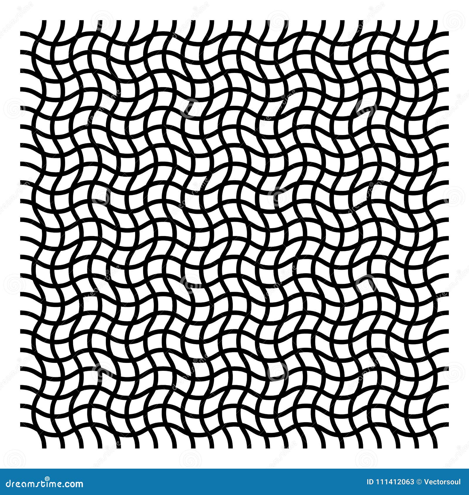 Wavy, Zig Zag, Criss Cross Grid Pattern Stock Vector - Illustration of ...