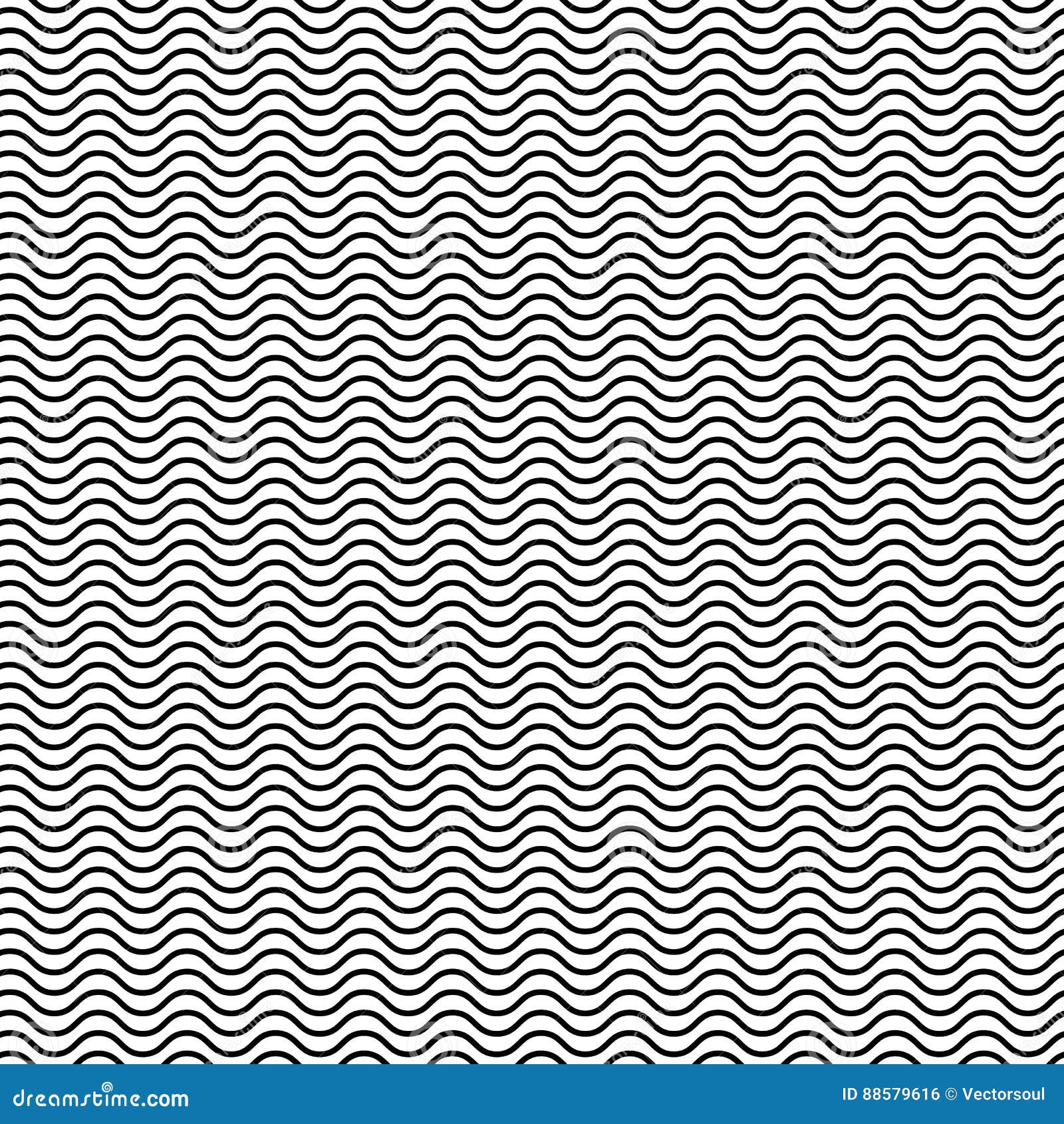 Wavy Zigzag Lines Seamless Pattern. Distorted Lines Texture Stock ...